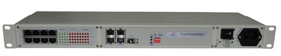 WEB SNMP management  16E1 Over Ethernet converter 16E1 TDM over IP Multiplexer