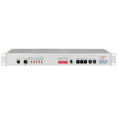 16 E1 to gigabit Ethernet converter with 3 GE ethernet ports + 2 GE SFP slots