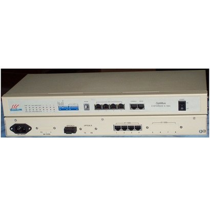 GUI management dual fiber SC 20km 4E1+ 4x10/100M Ethernet PDH fiber multiplexer