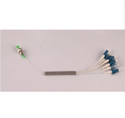 steel pipe Mini type Planar Lightwave Circuit 1X8  fiber optic PLC Splitter