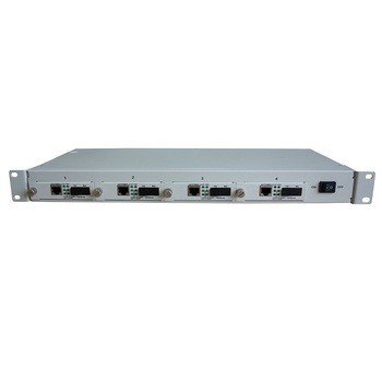Managed rack mount Chassis Media Converter 4 slots for media converter card