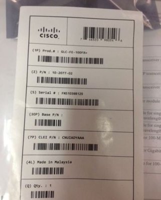 Original new cisco Module GLC-FE-100FX