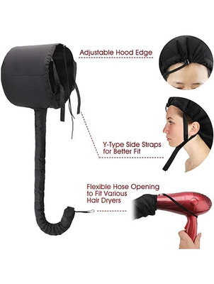 Customized Color Drawstring Hair Drying Towels Heating Cap Without Electric
