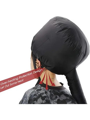 Customized Color Drawstring Hair Drying Towels Heating Cap Without Electric
