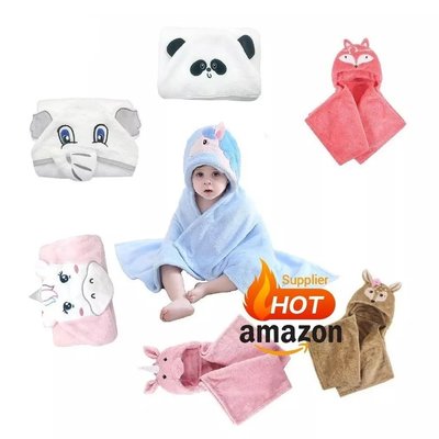 super dry cheap premium Coral Fleece newborn baby washcloth toallas Hooded baby bath towel