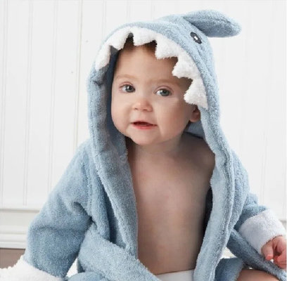 Fleece Hooded Kids Bath Towels Quick Dry Sustainable with SGS Certification