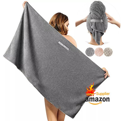 Soft Anti Frizz Hair Drying Cloth For Women Thicker Microfibre Head Towel