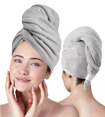 Super Absorbent Hair Drying Towels Rectangle Customizable Logo Microfiber