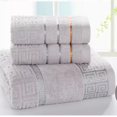 Face Bath Cotton Towel Set Super Absorbent Comfortable With Long Service Life
