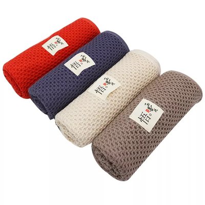 Personalized Cotton Bath Towel Sets Honeycomb Cotton Face Towel