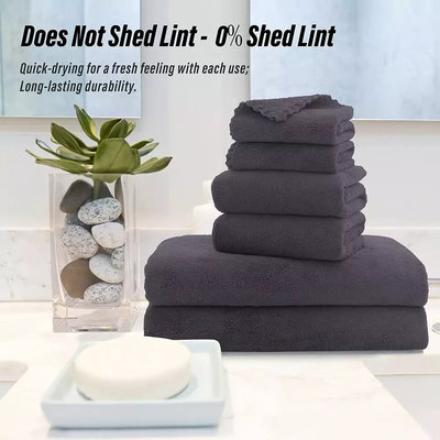 Hotel Face Hand Cotton Bath Towel Sets 100 Cotton 200-400gsm