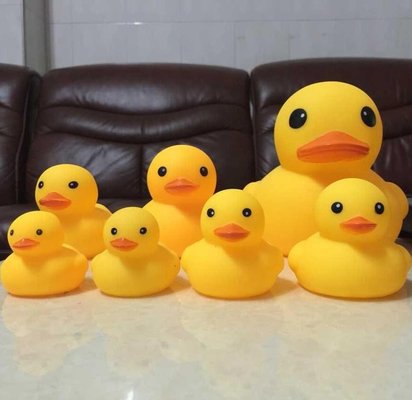 Reusable Bath Toy Infant Accessories Voice Yellow Rubber Duck