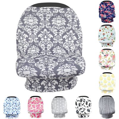 Breathable Cotton Baby Car Seat Cover Beauty Printing ODM OEM Service