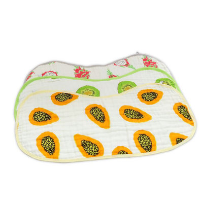 Ultra Soft Organic Cotton 8 Layers Baby Bib And Burp Cloth Set
