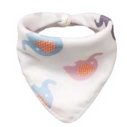 Quick Dry Cotton Baby Triangle Dribble Bibs Multiple Color Super Soft