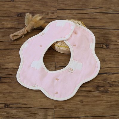 Amazon best-selling baby cartoon cotton bib pure cotton bib newborn reusable soft saliva towel