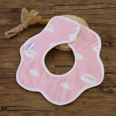 Amazon best-selling baby cartoon cotton bib pure cotton bib newborn reusable soft saliva towel