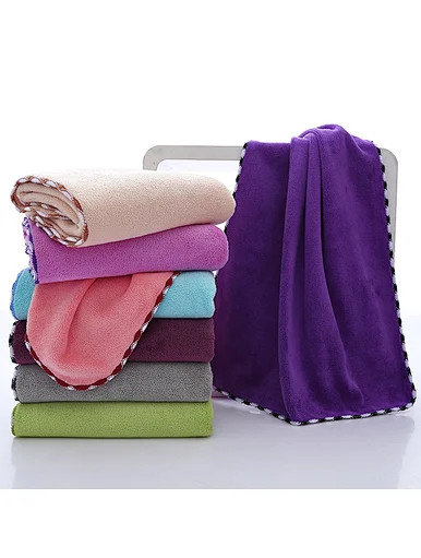Custom Size Face Hand Towel Candy Color Microfiber Dry Towel