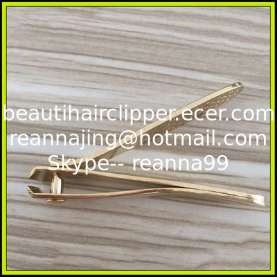 JY-ZD-08021 Brushed Stainless Steel Gold Plated Nail Clipper Toe Cutting Machine Manicure Kit