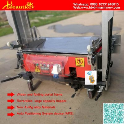 Widen and foldable portal frame  New Model Automatic Wall Plastering Machine For Building