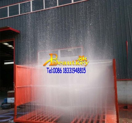 Construction industry washing machine, truck and wheel washer