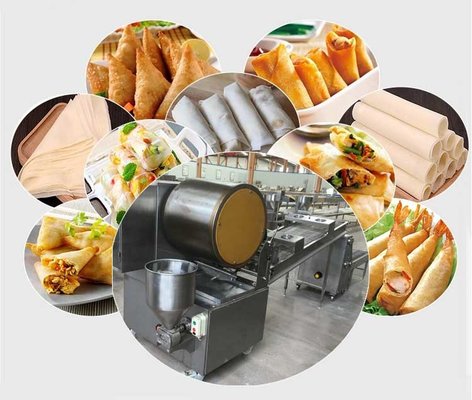 High quality Automatic spring rolls/Samsoa pastry sheet forming machine,low price egg wrapper making machine