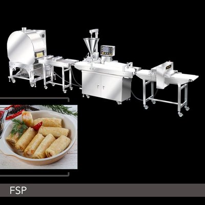 High capacity lumpia machine for spring roll maker 3000pcs/h lumpia and spring roll machine