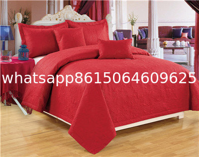 White Quilts 5pcs Microfiber Bedding Set Quilt Pillowshams Pillow