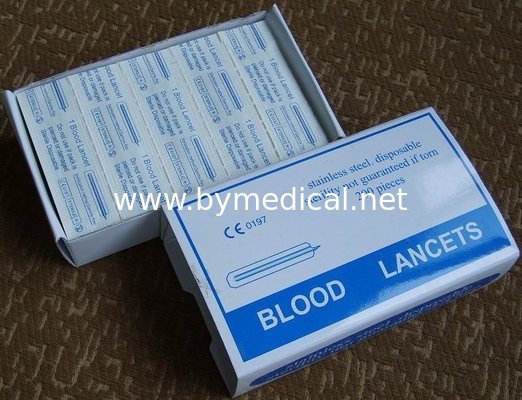 Medical disposable sterile stainless steel blood lancet S & L supplier