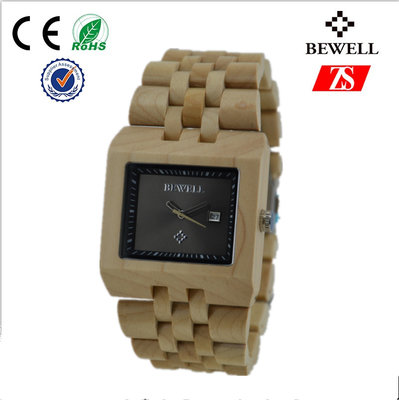 Environmental Handcrafted Bamboo Wrist Watch For Promotional Gift