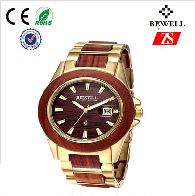 100% Natural Wood And Steel Watches