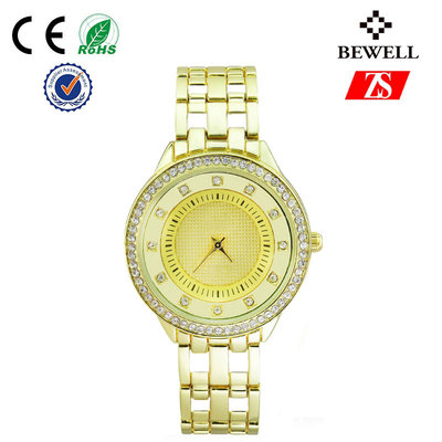 Fashion Shiny Slim Diamond Zinc Alloy Watch For Lady / Metal Wristwatch