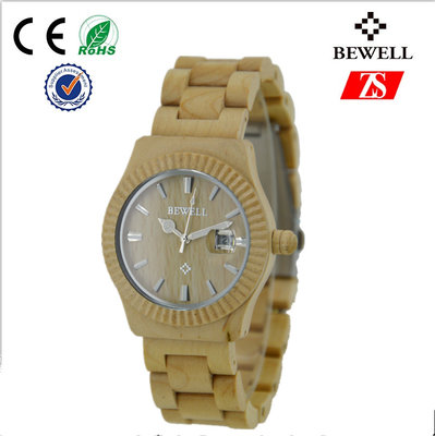 Hot Selling Bamboo Wrist Watch With Japan Movement , Bamboo Watches Whosale