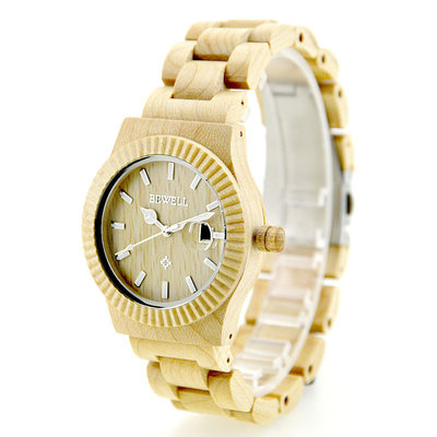 Hot Selling Bamboo Wrist Watch With Japan Movement , Bamboo Watches Whosale