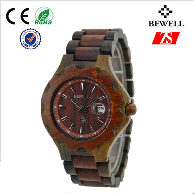 Personalized Handmade Quartz Zebra Wood Watch With Japan Movement