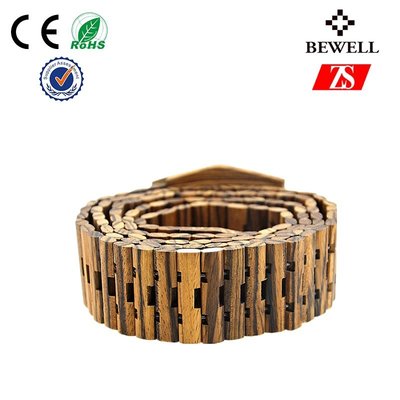 Water Resistant Natural Handmade Wooden Belt Accessories CE RoHS FSC