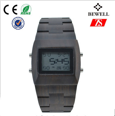 Bewell Natural Wood Bamboo Wrist Watch Water Resistant 12 Months Warranty