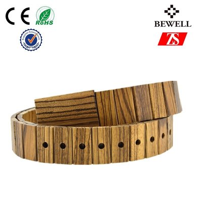 Pro - enviroment Handmade Wood Accessories Zebra Wood Belt 1 Year Warranty