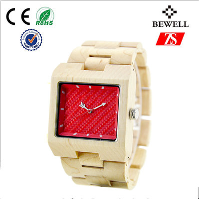 Classic Handmade Bamboo Wrist Watch , Zebra Or Sandal Wood Men Watch