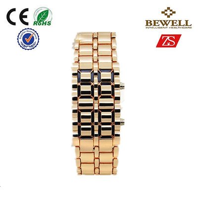 Business And Casual Couple Wrist Watches With Red Blue Lava LED
