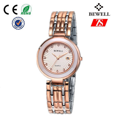 Eco - Friendly Copper Dial Stainless Steel Wrist Watches For Women