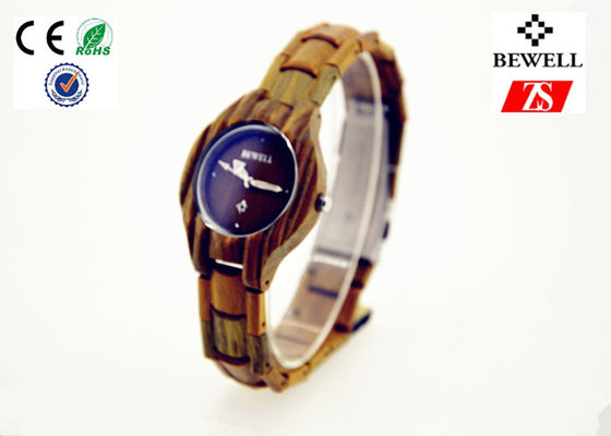 Personalized Ladies Wooden Watch For Souvenir Gift , Handmade Wood Watches