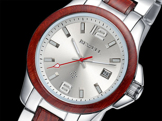 Men Wood And Steel Watches Waterproof With Japanese Mechanical Movement