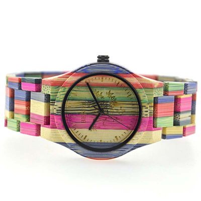 Unisex Wooden Quartz Watch Bamboo Band
