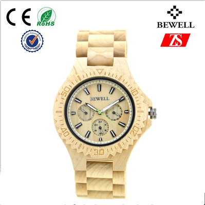 Handcrafted Quartz Wood Watch with oem wood watch with miyota japanese movement