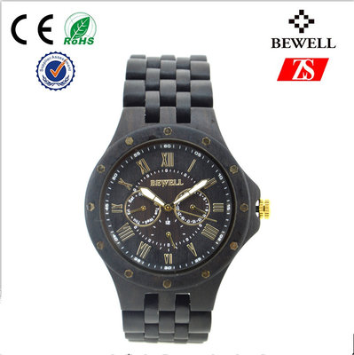 Handcrafted Quartz Wood Watch with oem wood watch with miyota japanese movement