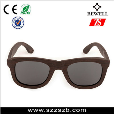 UV 400 Protection  Polarized TAC Lens Custom Design Wooden Sunglasses Spring Hinge