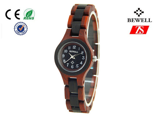 Fashion Ladies Wooden Watches / Wood Case And Band Wooden Womens Watch