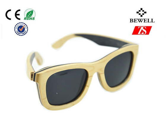 Brown Lens Wood Frames Sunglasses Euro Standard Polarized Sunglass