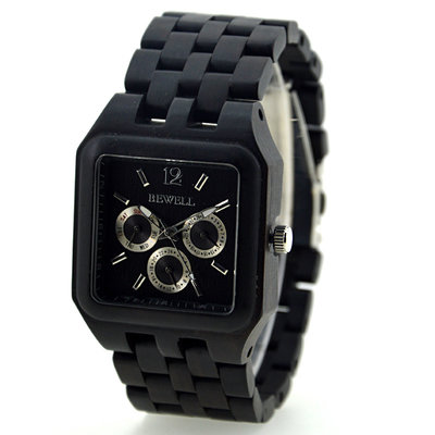 Six Hands Black Sandalwood Watch / Promotional Men Wood Watch